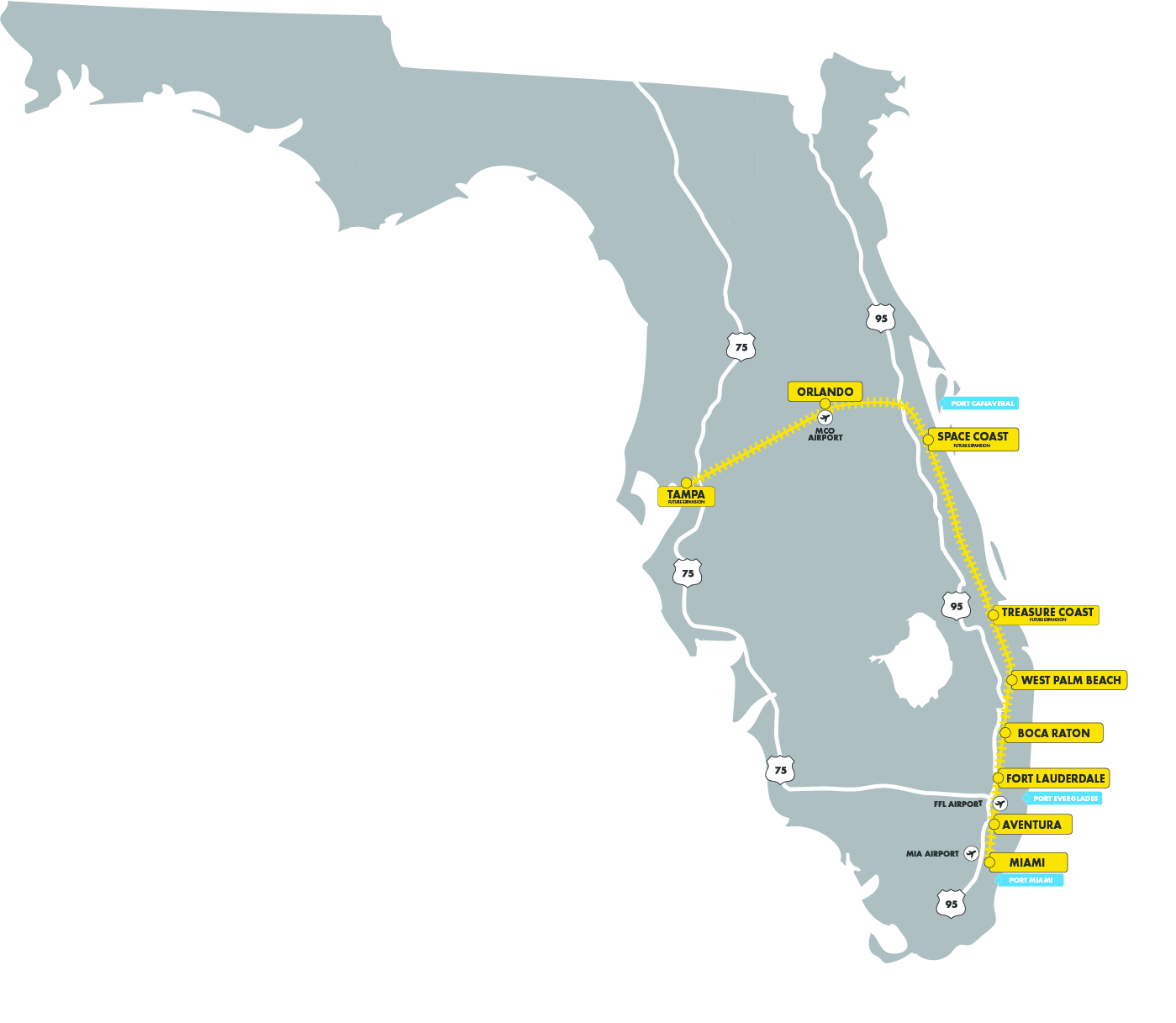 Amtrak Map Florida